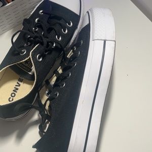 Converse | Shoes | Black Platform Converse | Poshmark